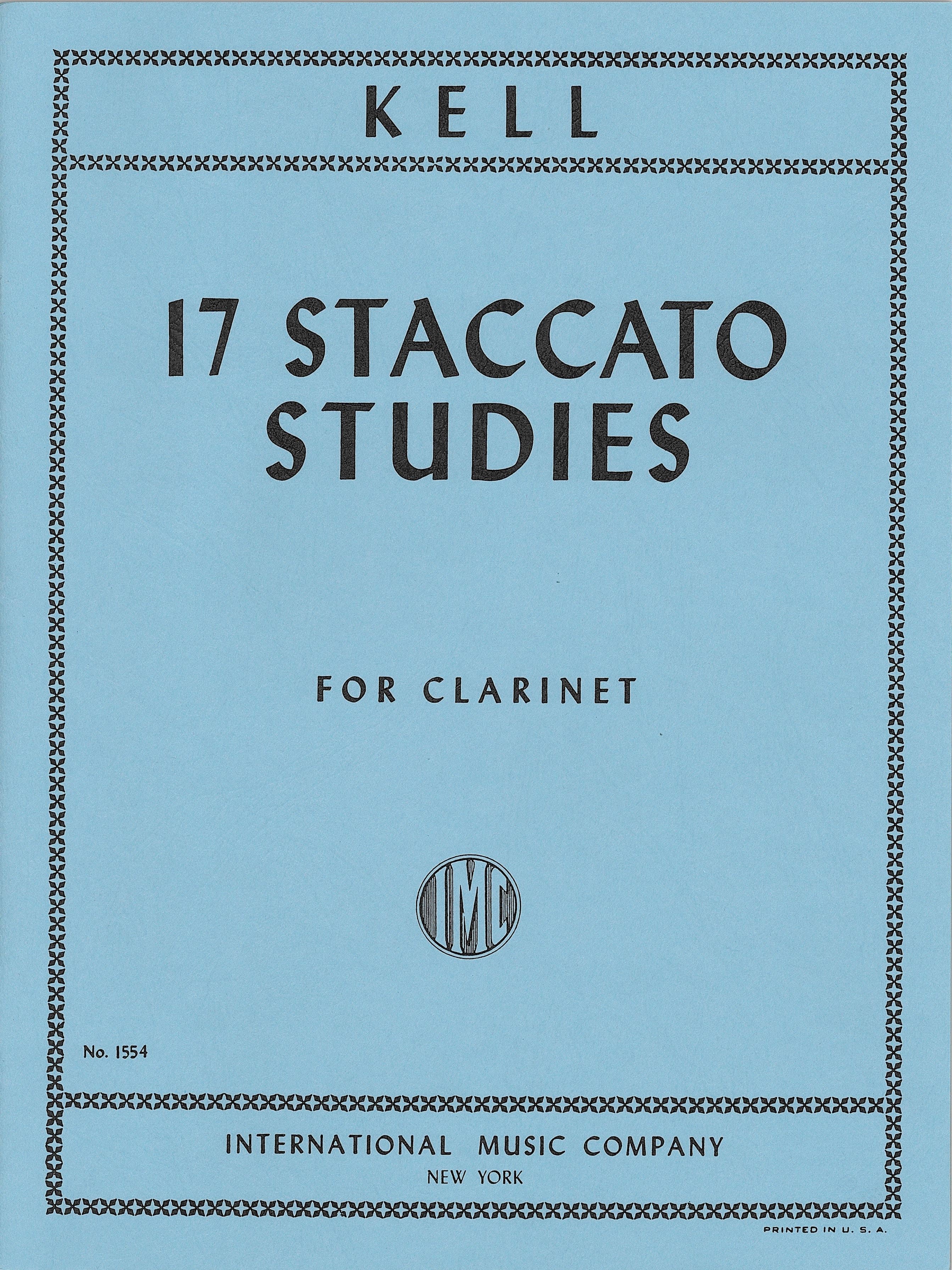 17のスタッカート練習（クラリネット）／17 Staccato Studies (Kell) – ウィンズスコア