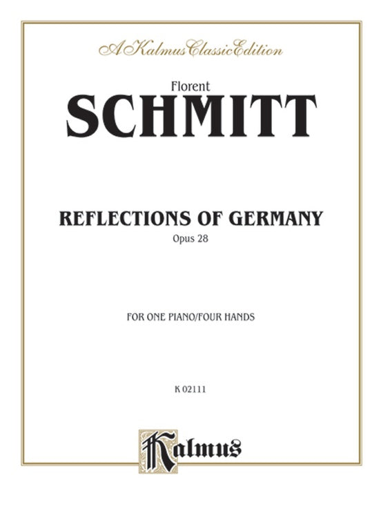 ドイツの思い出 Op.28（1台4手）／Reflections of Germany Opus 28 – ウィンズスコア