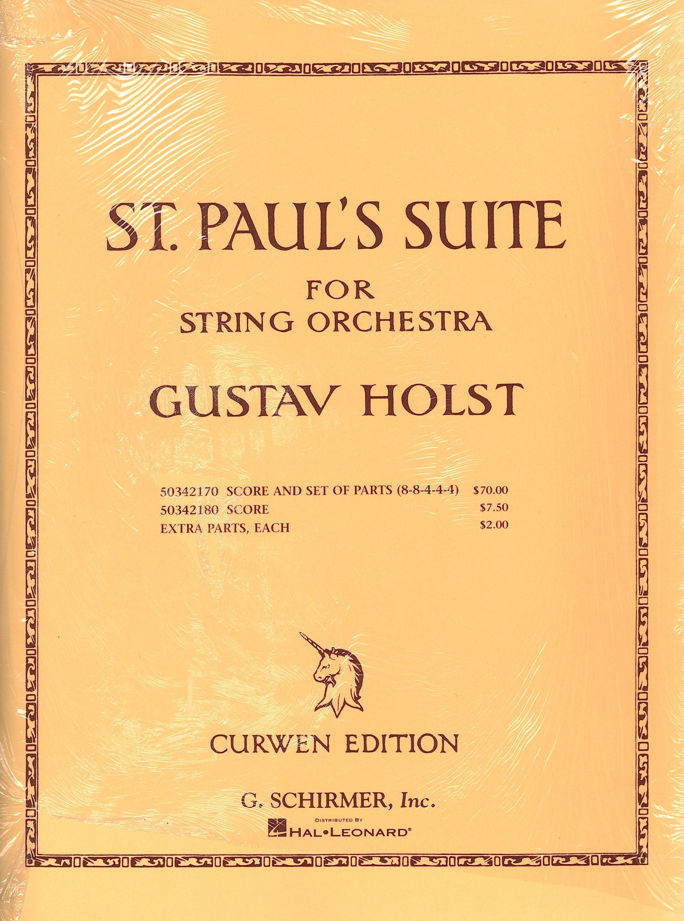 セントポール組曲／St. Paul's Suite (String Orch.) – ウィンズスコア