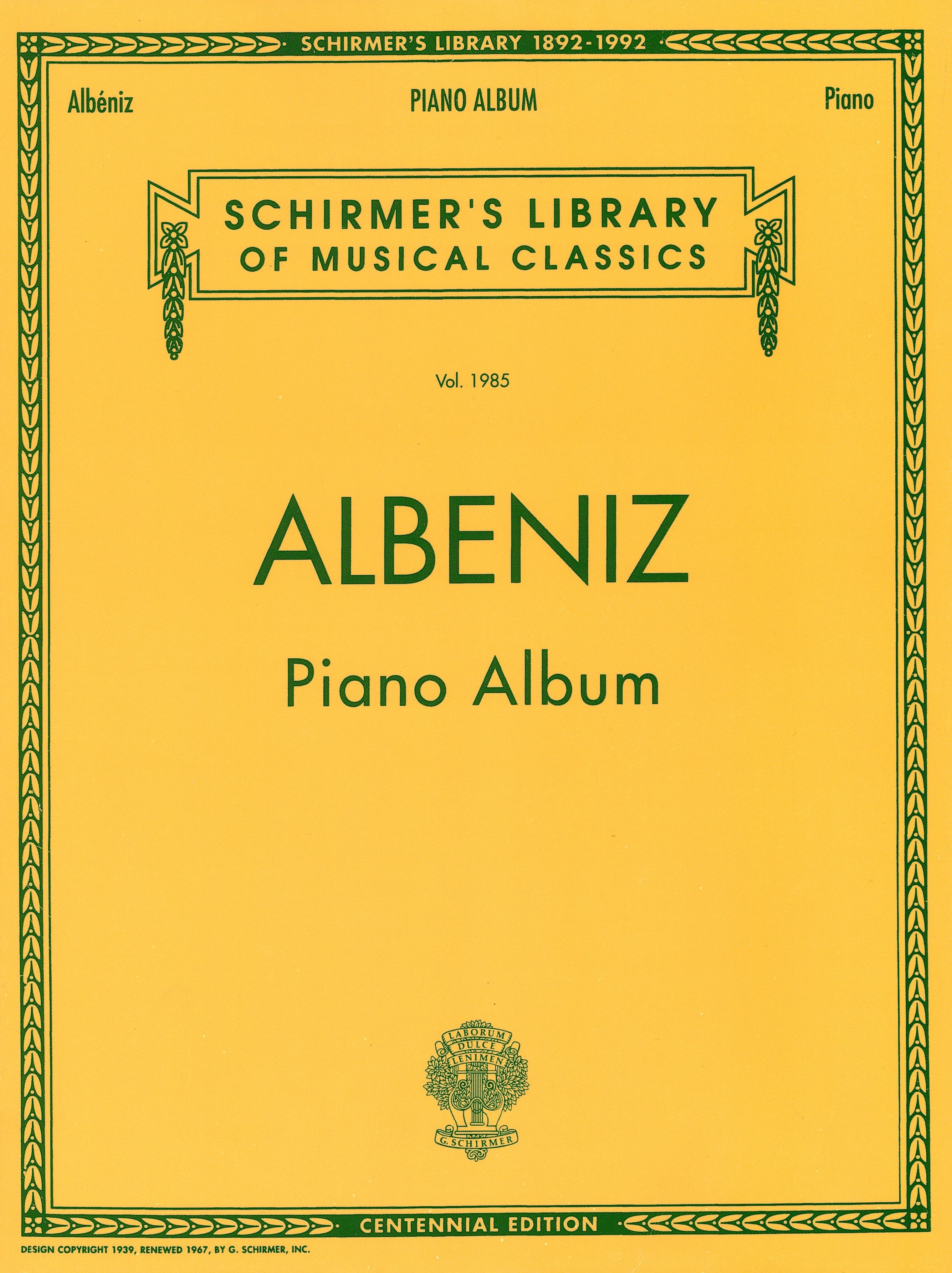 ピアノ・アルバム（ピアノソロ）／Piano Album (Albeniz) – ウィンズスコア