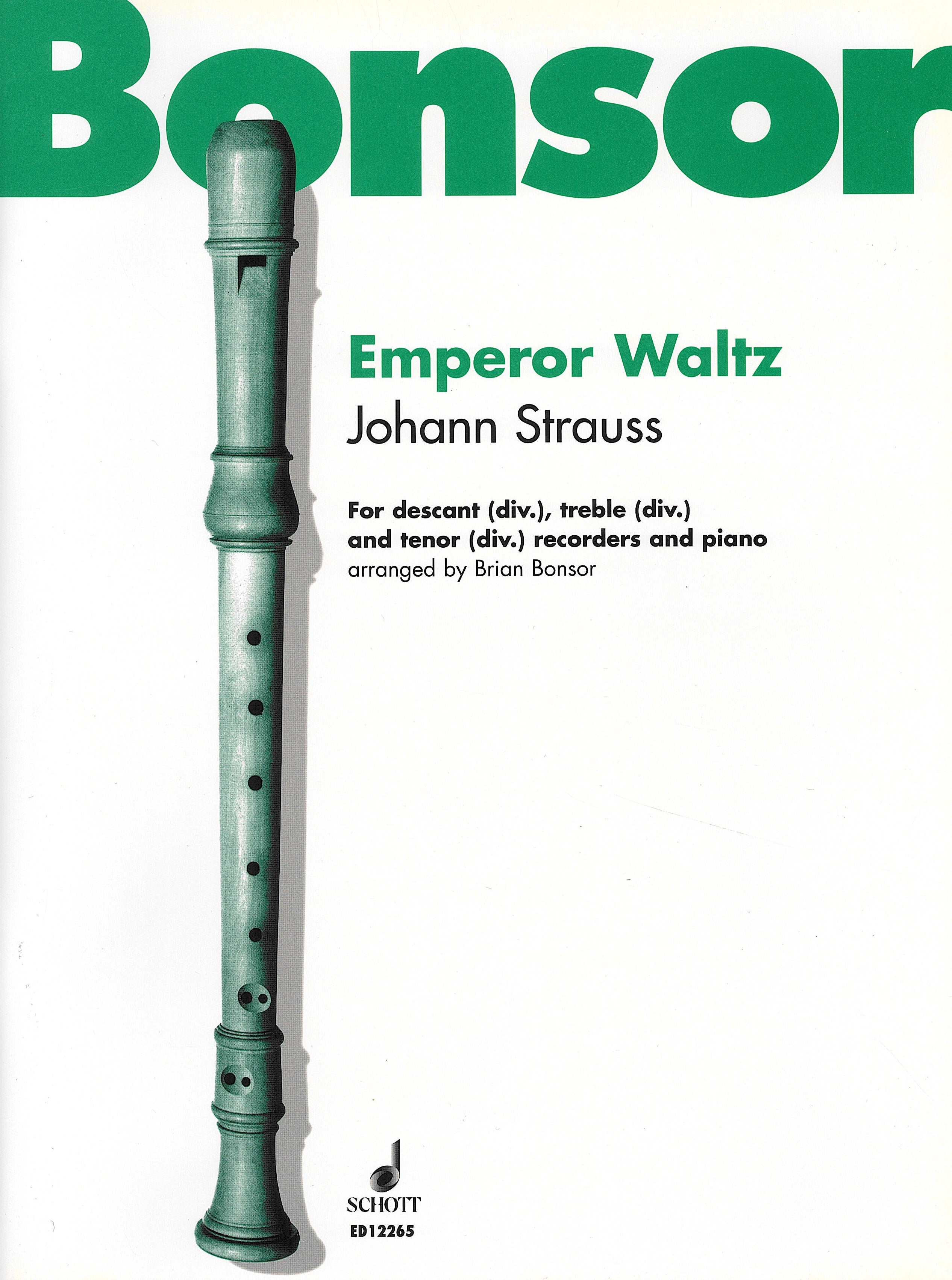 皇帝円舞曲（リコーダー3重奏）／Emperor's Waltz (for SAT 3Recorders) – ウィンズスコア