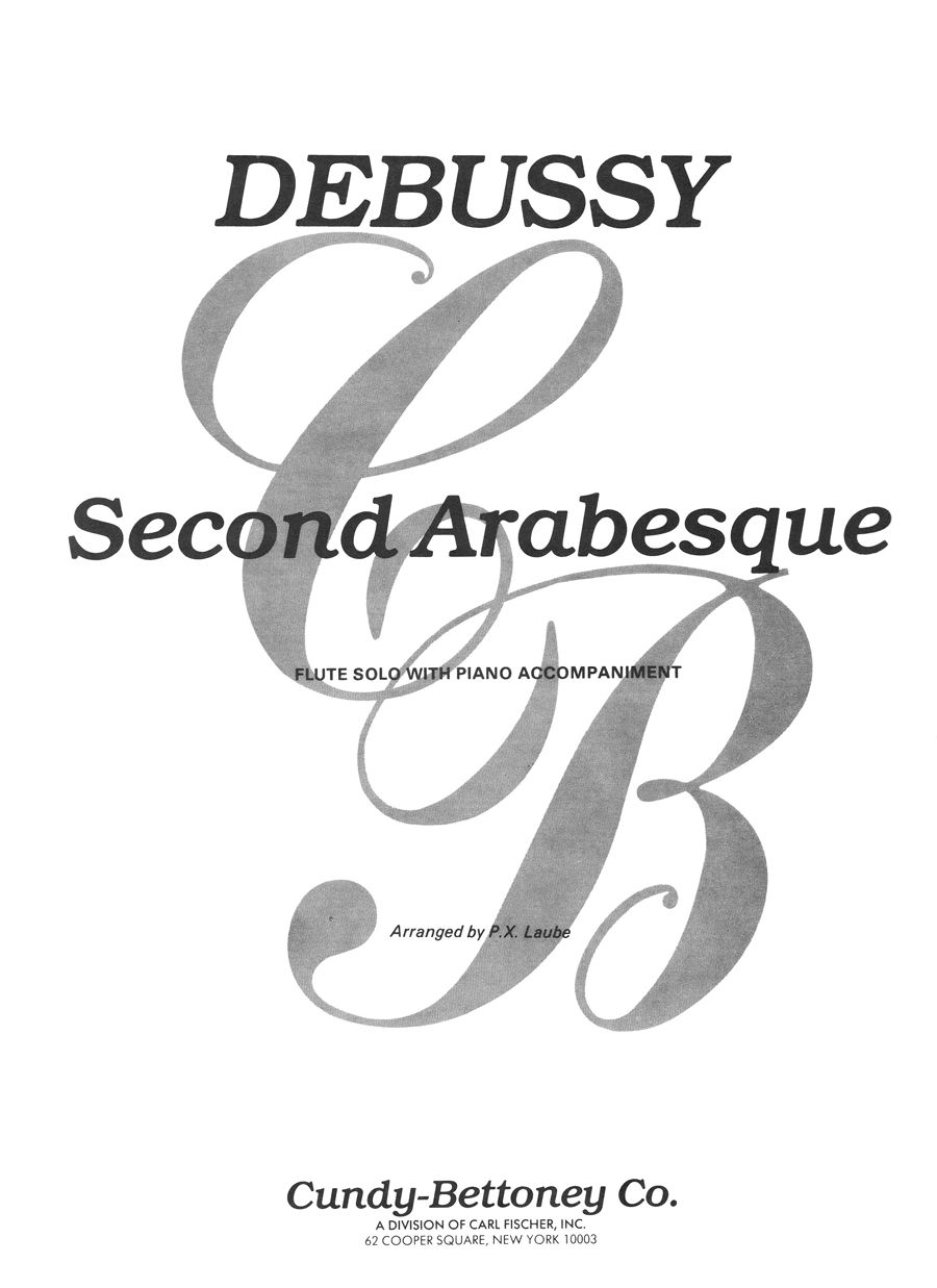 アラベスク 第2番（Fl.ソロ）／Second Arabesque - Claude Debussy – ウィンズスコア