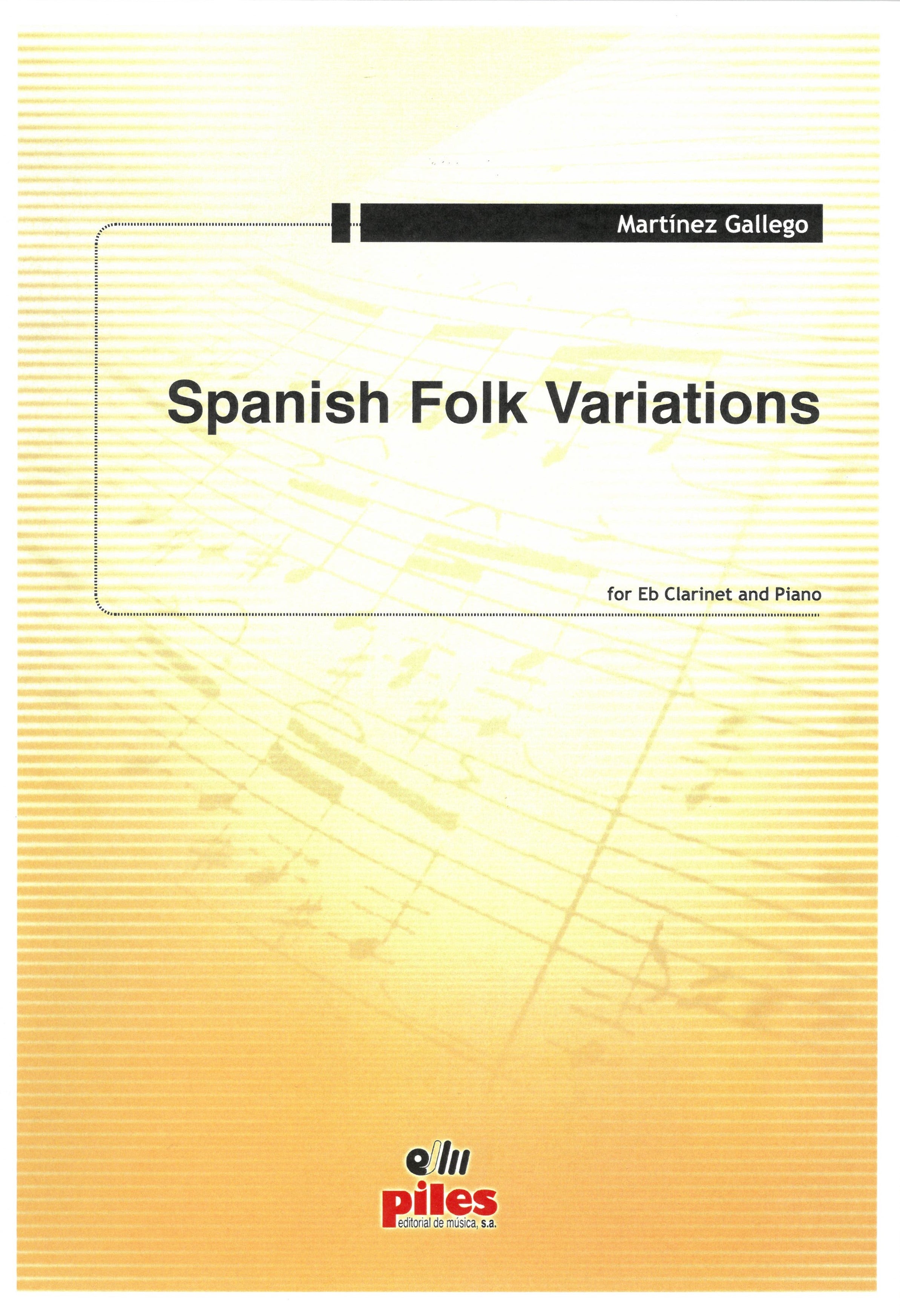 Spanish Folk Variations (Eb Clarinet & Piano) – ウィンズスコア